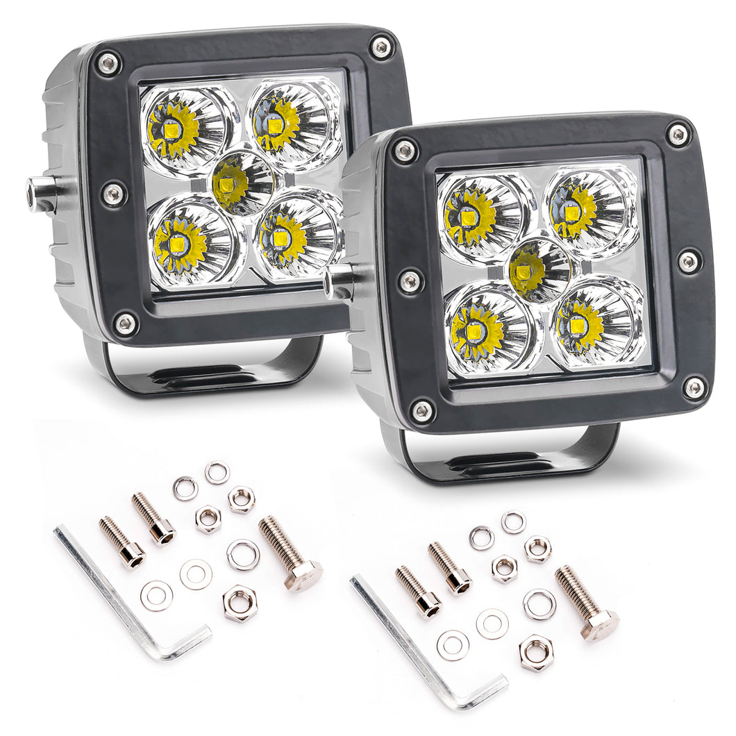 12v Floodlight LED Pods Lights, Rfroad Lighting 3 Inch 40W Off Road ...