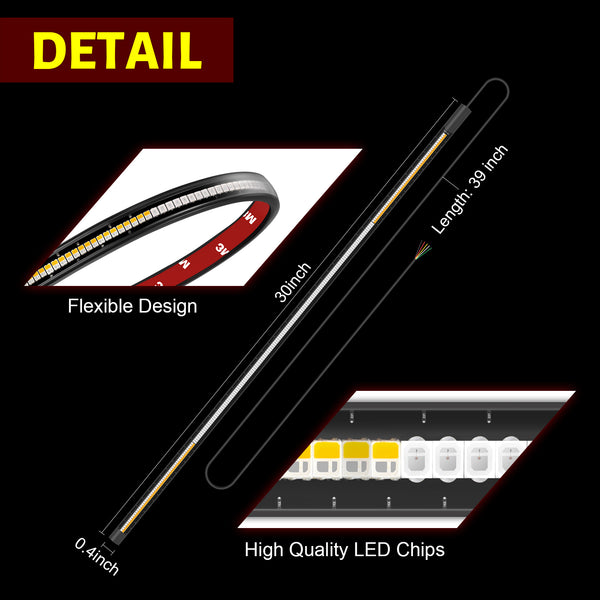 30 Inch LED Tail Light Strip for AUV UTV RZR – YCHOW-TECH